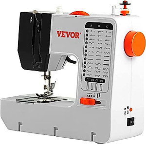 VEVOR Mini Sewing Machine for Beginners and Kids, Sewing Machines with Reverse Sewing and 38 Built-in Stitches, Dual Speed Portable Sewing Machine with Extension Table, Sewing Kit for Household Travel