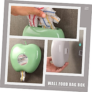 Alipis 3pcs Box Mount Hanging Storage Kitchen Dispenser Elastic Mounted Holder Trash Grocery Bags Food Farmhouse Shape with Shopping Multi-Functional Wall Tool Organizer Shaped Keeping