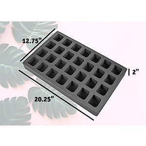 Polar Whale Cocktail Capsule Drawer Organizer Tray Insert Compatible with Keurig DrinkWorks Pods for Kitchen Home Bar Party Waterproof Washable Black Foam 28 Compartment 12.75 x 20.25 Inches