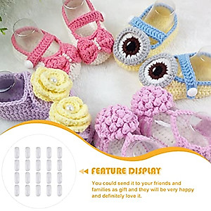 Clear Baby Feet Display Showcase: 20 Pairs Plastic Kids Shoe Trees Toddler Booties Shaper Stand Shoes Kids Socks Holder Supports