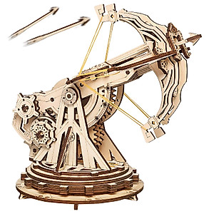 Rowood 3D Puzzles for Adults Teens, DIY Catapult Mechanical Wooden Model Kits to Build, Birthday Choice