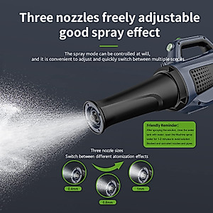 SEHGOUN Disinfection Fogger,6 Position Spray Regulator 25ft Effective Spray Range with 2L/0.53 Gallon Tank,2 Pcs Rechargeable Lithium Battery,Essential Product for Disinfection and Epidemic Prevention