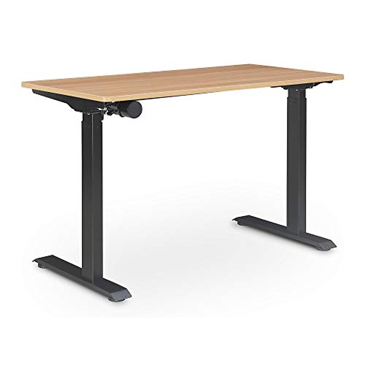 Serta Creativity Electric Height Adjustable Desk, 47" Inch Wood Desktop Sit Stand Table for Office, Work from Home Furniture, Easy to Assemble, Light Brown