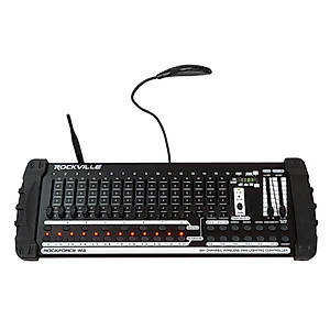 Rockville ROCKFORCE W4 384 Channel Wireless DMX Light Controller+MIDI