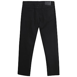 Chaps Men's Relaxed Fit Jeans - Straight Leg Stretch Comfort Denim Jeans for Men, Size 38W x 30L, Black Rinse