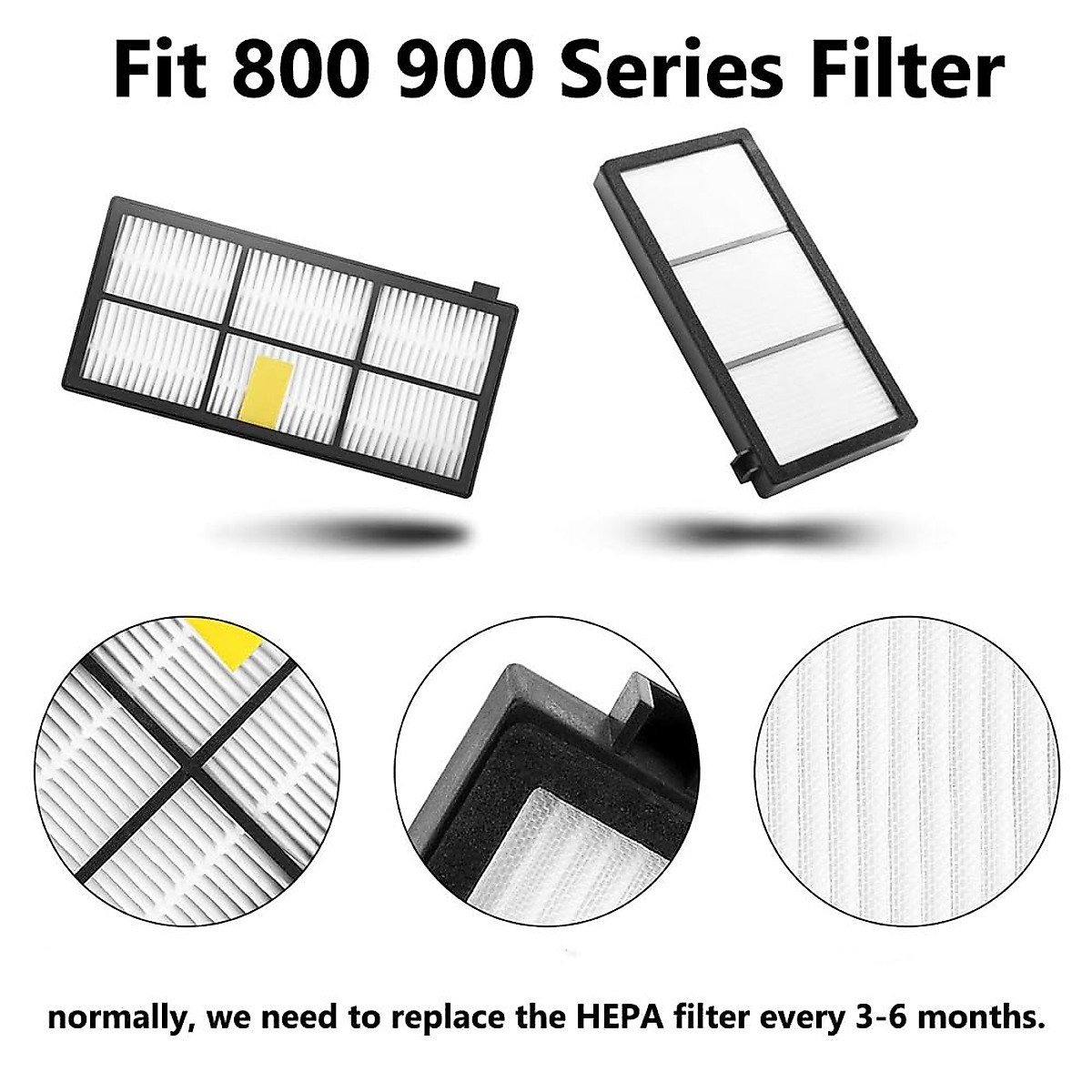 800 900 Series Filter Replacement for iRobot Roomba 805 860 870 871 880 890 960 980 Vacuum Cleaner Parts Accessory