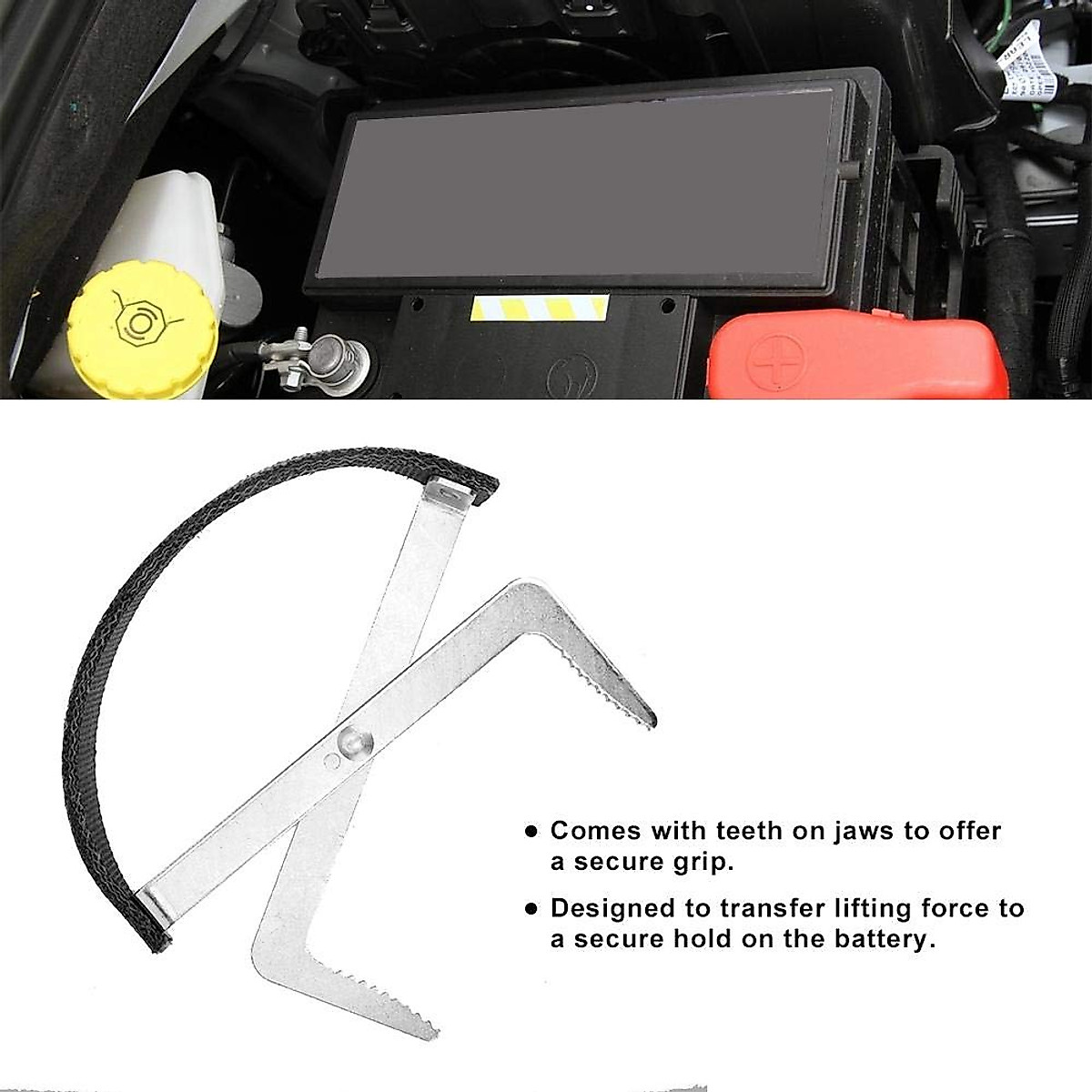 Battery Carrier, Universal Battery Carrier Adjustable Heavy Duty Side Lift Sure Grip Battery Carriers