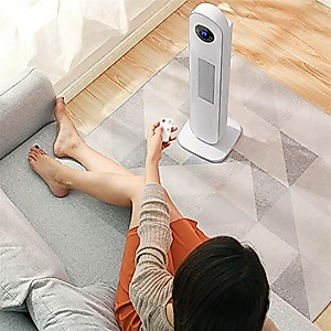 Outdoor Garden Heater Ceramic Space Heater, 2000W Portable Quiet Heater with Remote Control & 12h Timer, Thermostat, Overheat & Tip-Over Protection, Electric Rotating Heater Patio