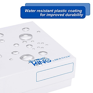 CryoKing Cardboard Cryogenic Lab Freezer Box 2 Inch Height 81-Well Microtube Storage Box, Plastic Coating Cryo Boxes, White Box, Pack of 5