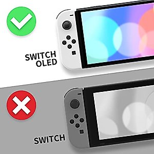 eXtremeRate Light Violet Soft Touch Full Set Shell for Nintendo Switch OLED, Replacement Console Back Plate&Metal Kickstand, NS Joycon Handheld Controller Housing & Buttons for Nintendo Switch OLED