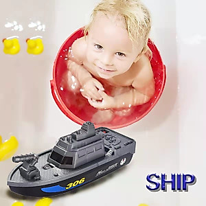 Pool Warship Toy Boat Toy - Children’s Toy Boat，Warship Yacht Toy in Tub, Gift for Kids Pool Toy
