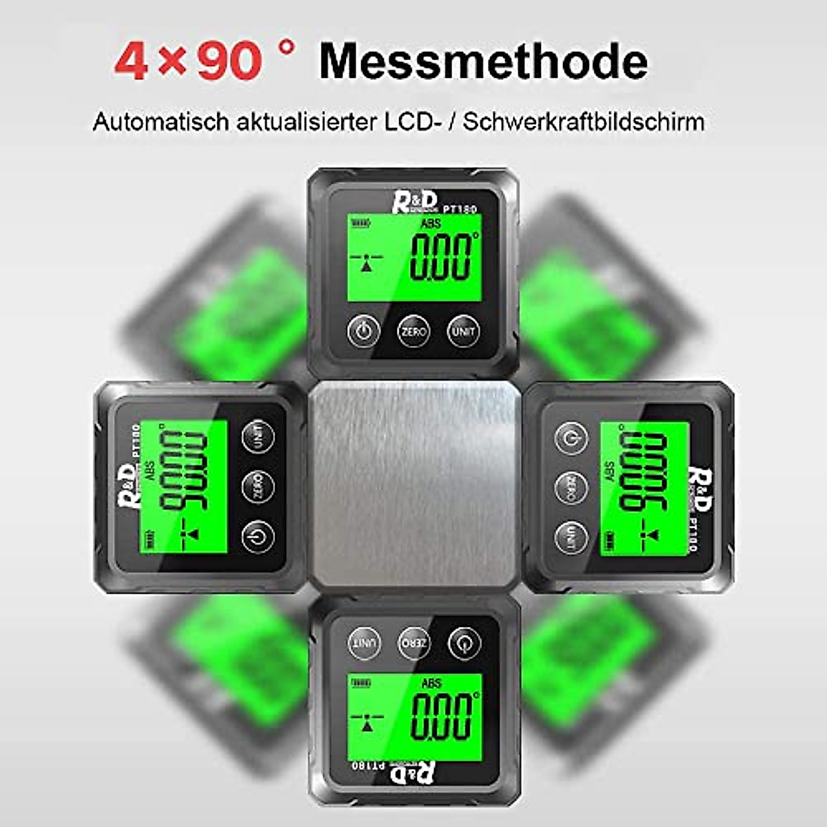 Digital Angle Finder Magnetic PT180 Table Saw Angle Finder Tool - Digital Inclinometer -4 of 90 Degree Finder Angle Cube Digital Protractor Bevel Gauge for Woodworking Micro Jig