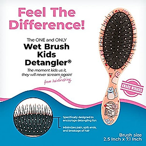 Wet Brush Kids Detangler Hair Brushes - Kitty Cherry, Sweet Treats - Mini Detangling Brush with Ultra-Soft IntelliFlex Bristles Glide Through Tangles with Ease - Pain-Free Comb for All Hair Types