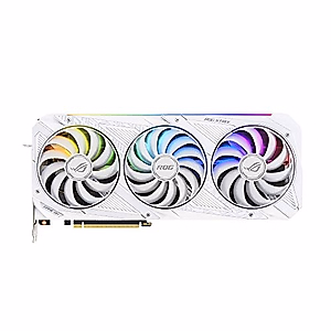 ASUS ROG STRIX NVIDIA GeForce RTX™ 3080 White OC Edition Gaming Graphics Card (PCIe 4.0, 10GB GDDR6X, HDMI 2.1, DisplayPort 1.4a, White color scheme, Axial-tech Fan Design, 2.9-slot, Super Alloy Power