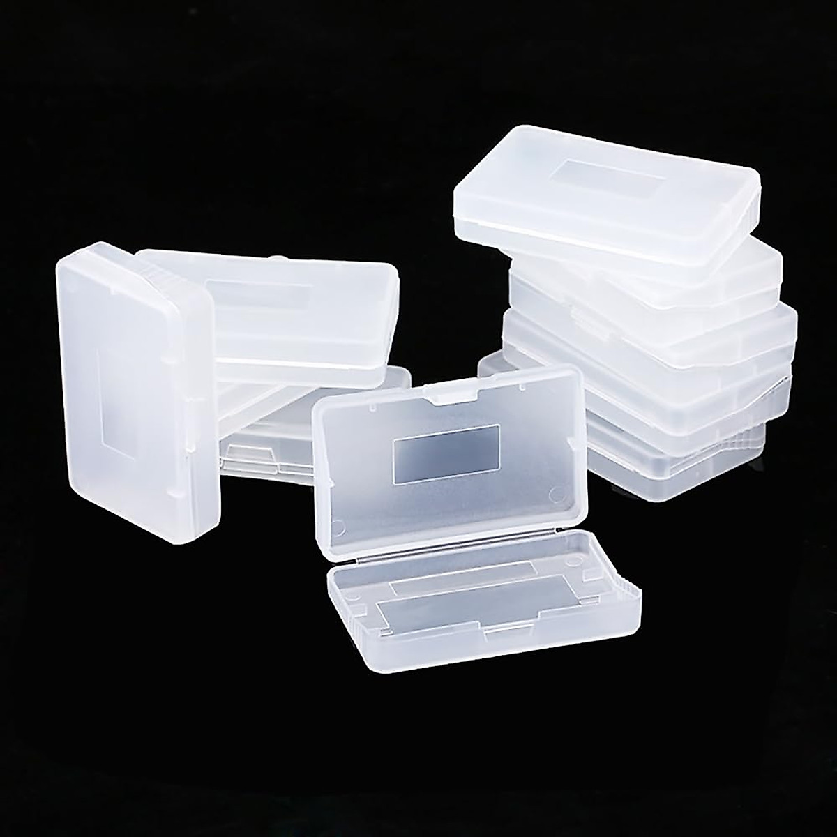 Junsi 10pcs Game Cartridge Case Clear Protective Case Compatible with Nintendo Gameboy Advance GBA SP