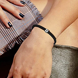 Nymerianoble Initial Bracelets for Women Girls Personalized Handmade Bracelets Letter R Initial Charm Bracelet for Men Boy Mother's Day Birthday Gifts