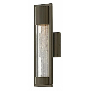 1 Light Small Outdoor Wall Lantern in Modern Style 4.75 inches Wide by 15.5 inches High-Bronze Finish 81-Bel-2245270