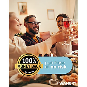 Wamery Cheese Knife Set - 3 Stainless Steel Cheese Knife Set for Charcuterie Board and Small Ceramic Cheese Cutting Board with Magnetic Wooden Holder Portable for Pairing with Wine Meat Fruit