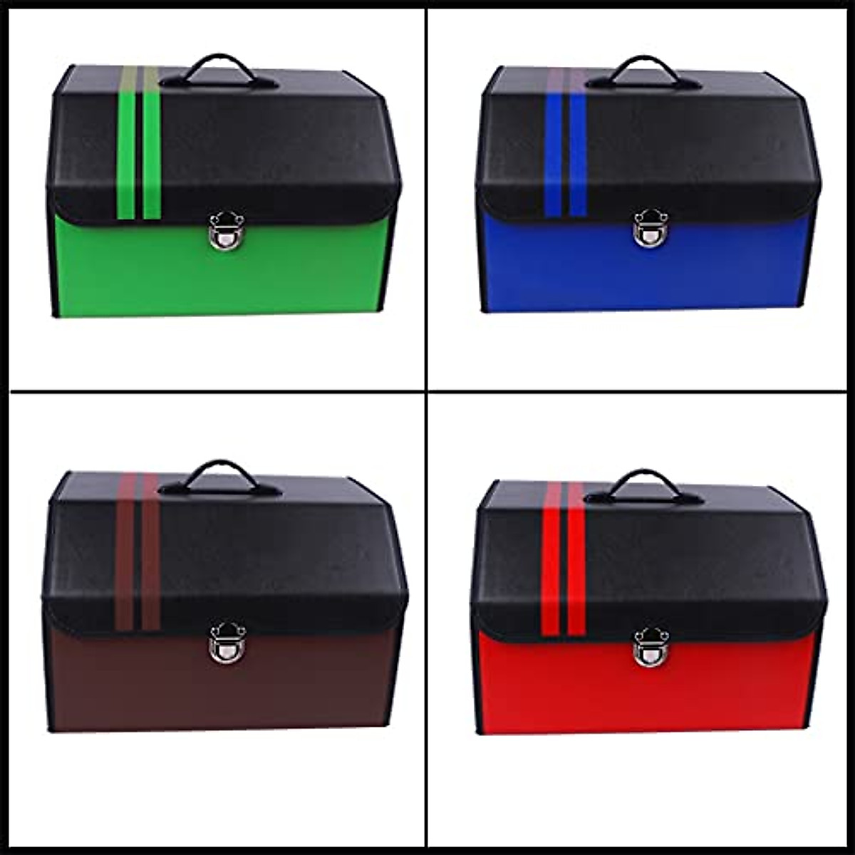 Support Car Storage Bag Pu Leather Trunk Storage Box Storage Bag Folding Folding Car Trunk Cleaning Finishing
