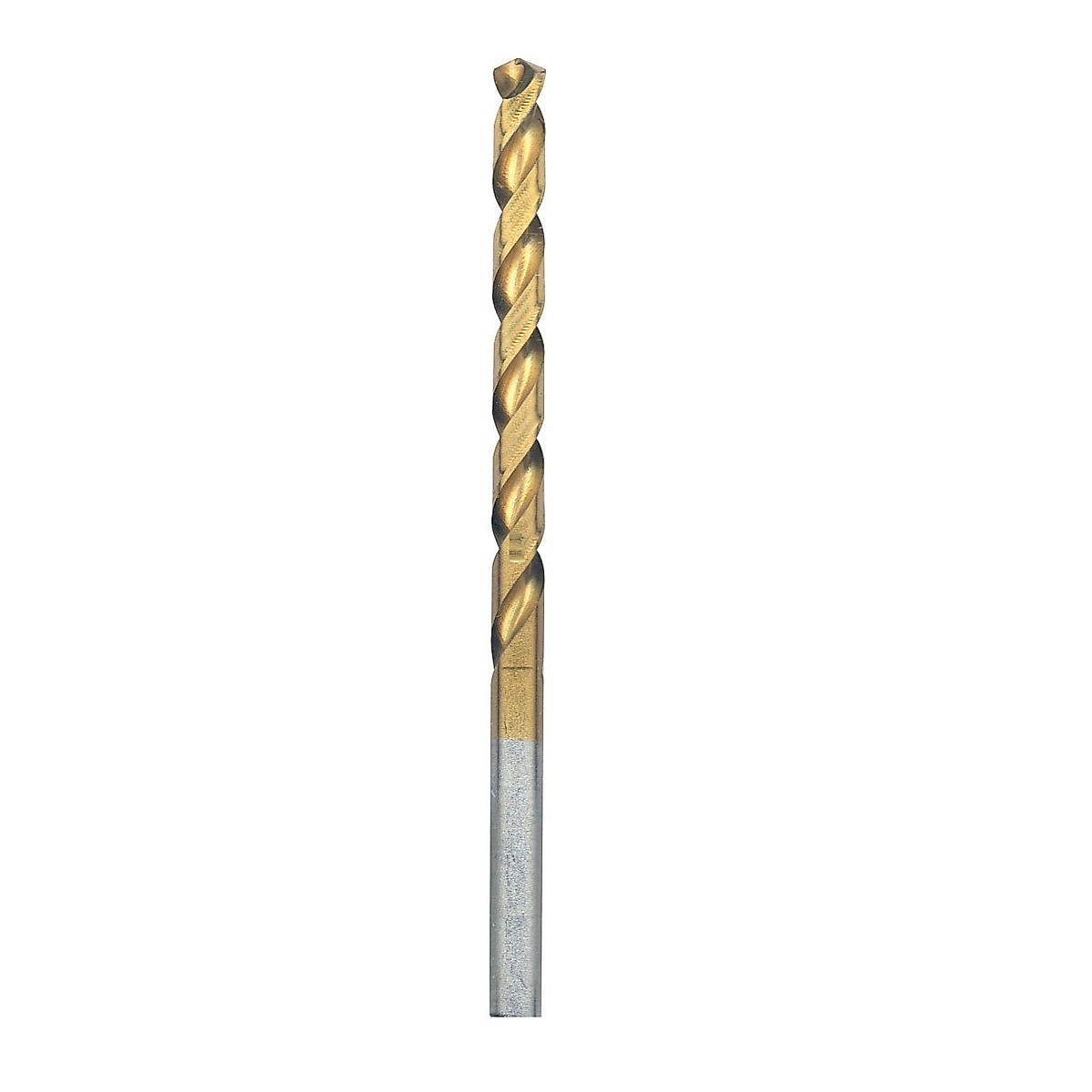 BOSCH TI2141 1-Piece 7/32 In. x 3-3/4 In. Titanium Nitride Coated Metal Drill Bit with 3/8 In. Reduced Shank for Applications in Heavy-Gauge Carbon Steels, Light Gauge Metal, Hardwood