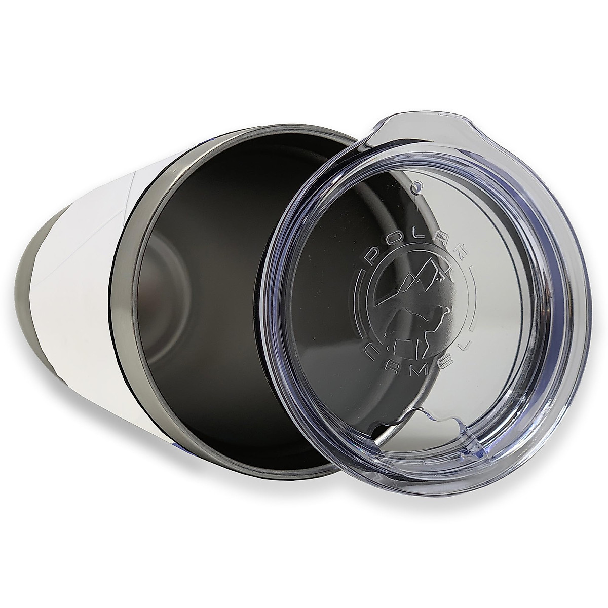 LaserGram 20oz Vacuum Insulated Tumbler Mug, Flag of Albania, Personalized Engraving Included (Faux Leather, Volleyball Style)