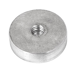 uxcell 30mm x M6 Glass Table Top Adapter Round Aluminum Disc Silver Tone 4 Pcs