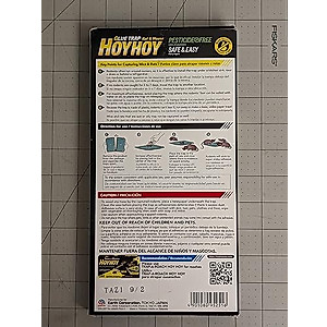 HOY HOY Rat & Mouse Regular Size Glue Trap 8 Traps [4 Pack] - Heavy-Duty Professional Strength Ready-to-Use Pest Control, Kids & Pets Friendly Indoor Home Mouse and Other Household Pests
