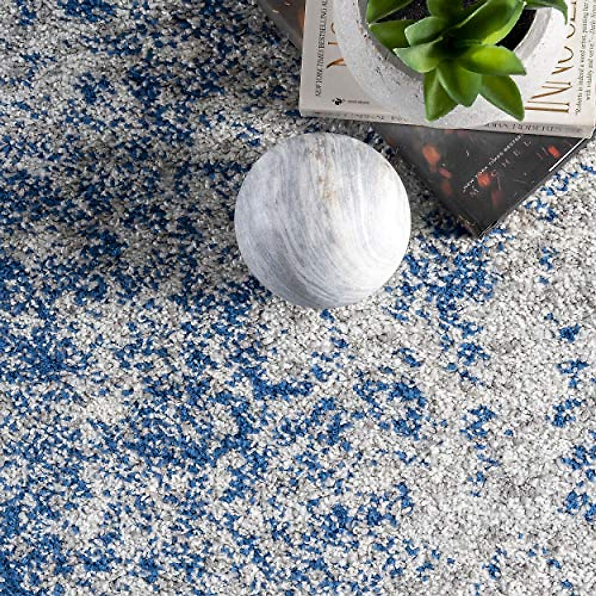 nuLOOM Vintage Willena Runner Rug, 2 ft 6 in x 14 ft, Blue