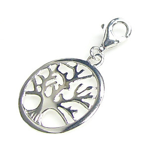 Dreambell 925 Sterling Silver Family Tree of Life Dangle Clasp European Lobster Clip On Charm