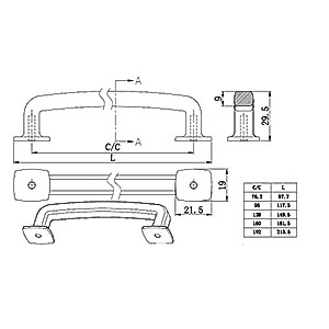 Richelieu Hardware BP863128180 Terrebonne Collection 5 1/16-inch (128 mm) Center-to-Center Polished Nickel Transitional Cabinet and Drawer Pull Handle for Kitchen, Bathroom, and Furniture