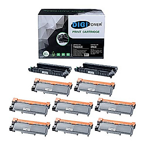 TonerPlusUSA Compatible Toner Cartridge and Drum Unit Set Replacement for Brother TN660 TN630 DR630 High Yield for DCP-L2540DW/HL-L2300D/L2360DW/MFC-L2680W/L2685DW Black (2DR630+ 8TN660, [2+8] Pack)