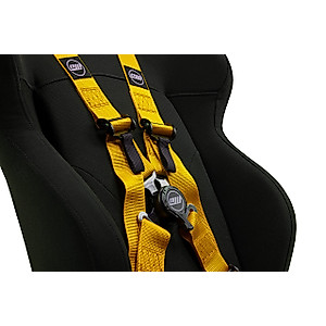 OpenWheeler Racing and Flight Simulation Cockpit Four Point Harness. Virtual Reality add-on. Yellow