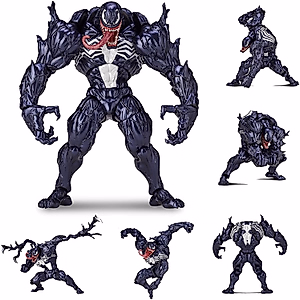 Venom Carnage Action Figure Collectible Anime Doll Model Toy PVC Joints Movable Toy Figures Collection Character Statue Decoration Ornaments (Venom)