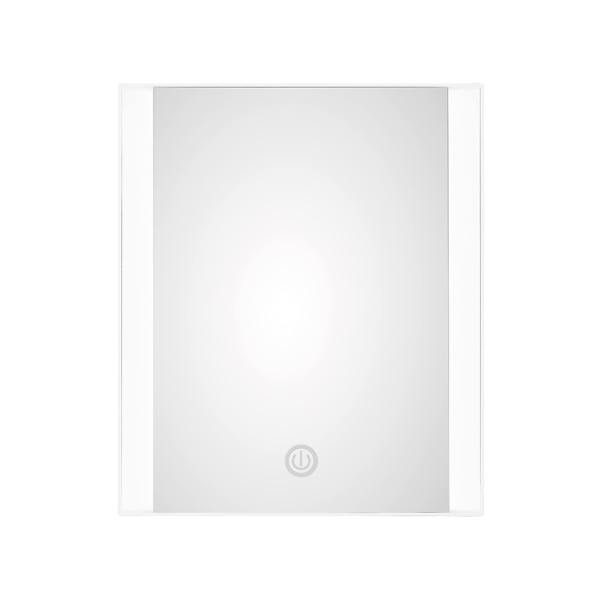 Conair Lighted Makeup Mirror, LED Vanity Mirror with Adjustable Base, Battery Operated in Glossy White