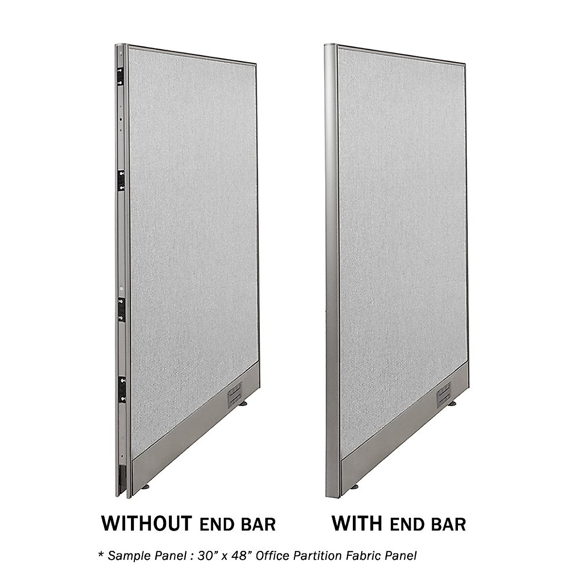 GOF 4Ft Single Office Partition, Large Fabric Room Divider Panel, Custom Built Workstation (48" w x 48" h)