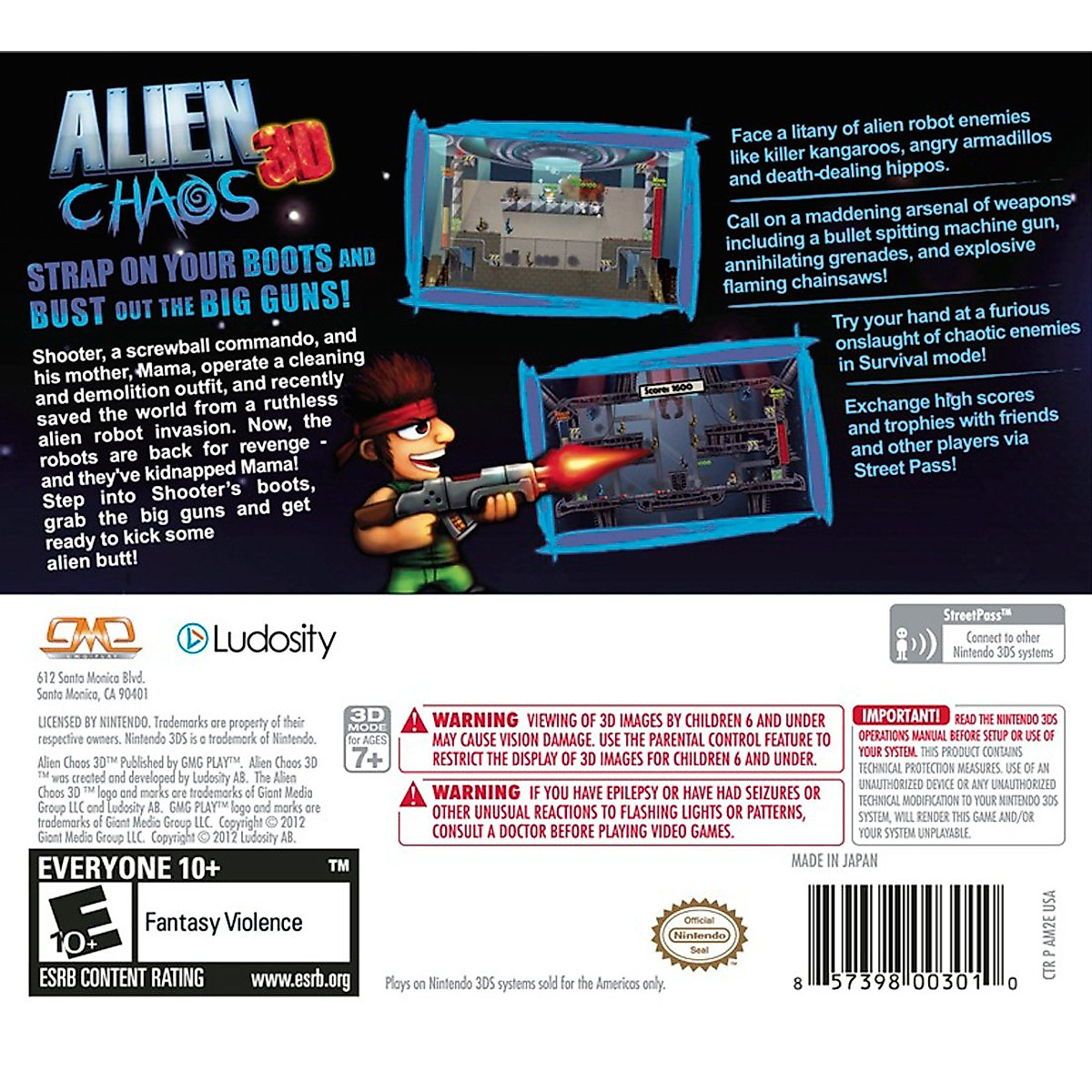 Alien Chaos 3D - Nintendo 3DS