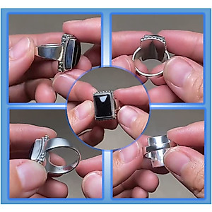 Lucifer Morningstar Ring 925 Sterling Silver, Black Onyx Turkish Ring for men and women (9)