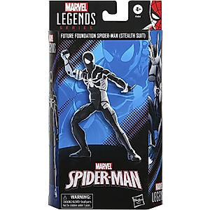 Hasbro Spider-Man Marvel Legends Series 6-inch Future Foundation (Stealth Suit) Action Figure Toy,Includes 4 Accessories