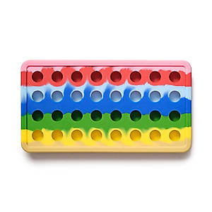 LĒVO Gummy and Candy Molds - Silicone Gummy Trays with Lids and Droppers - Set of 2 - Non-Stick Candy and Chocolate Molds - For Your LĒVO Infusion - Made from Food Grade Silicone - Tie Dye