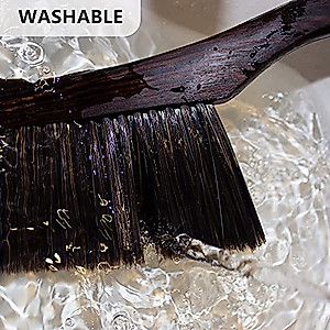 VMVN Bed Brush Hand Broom for Cleaning,Soft Bristles Dusting Brush,Counter Duster with Wooden Handle,Comfort for Car,Bed,Couch,Draft,Furniture,Clothes,13 inch Length