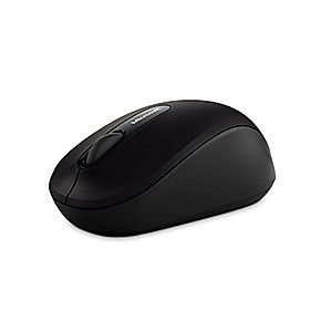 Microsoft Bluetooth Mobile Mouse 3600 - Black. Comfortable design, Right/Left Hand Use, 4-Way Scroll Wheel, Wireless Bluetooth Mouse for PC/Laptop/Desktop, works with for Mac/Windows Computers