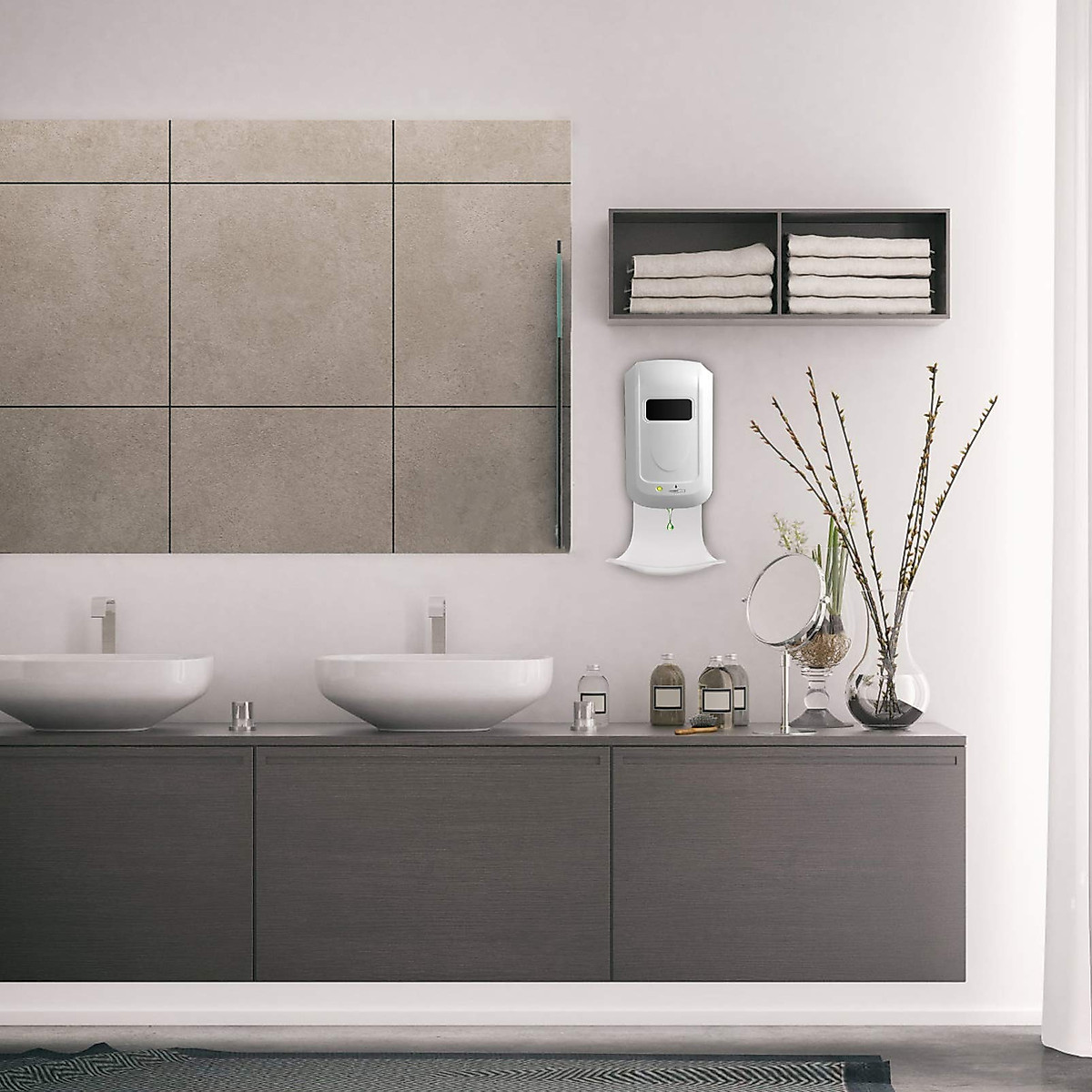 Hemoton 1Pc Water Tray drip Tray for Automatic soap Dispenser Conditioner Bottles drip Catcher Foam soap Plastic Container Anti-Leakage Soap Dispenser Tray Blush handwashing Fluid White