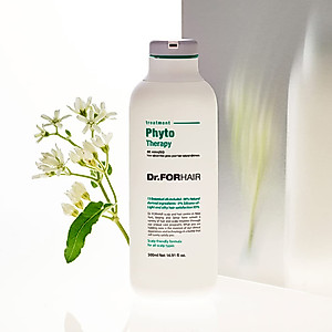 Dr.FORHAIR Phyto Therapy Shampoo 16.9 fl oz 500 ml for Sensitive Scalp pH Balanced Calming Soothing Hair Care Add Volume and Shine Treatment Paraben Silicone Sulfates Free