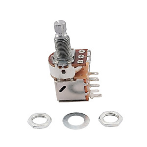 Musiclily Metric A500K Push Pull Guitar Pots Audio Taper Split Shaft Potentiometers for Electric Guitar or Bass (Pack of 2)