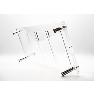 NEWVAVA Trading Card Frame Holder Stand Display - 4 Card Slots Clear Acrylic UV Filtering Screwdown
