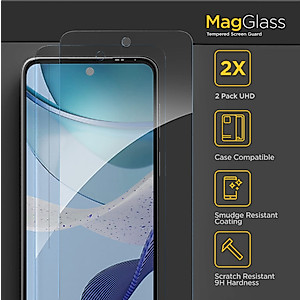 magglass 2-Pack for Moto G 5G 2023 Screen Protector, UHD Full Coverage Tempered Glass Display Guard - Designed for Motorola G 5G 2023 (Case Compatible)