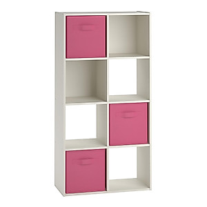 SystemBuild Fabric Storage Bin, Dark Pink