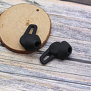 3 Pairs Earbuds Cover Soft Silicone Eartips Replacement in-Ear Tips Compatible with Huawei FreeLace Pro Earphones S M L 3 Sizes Black