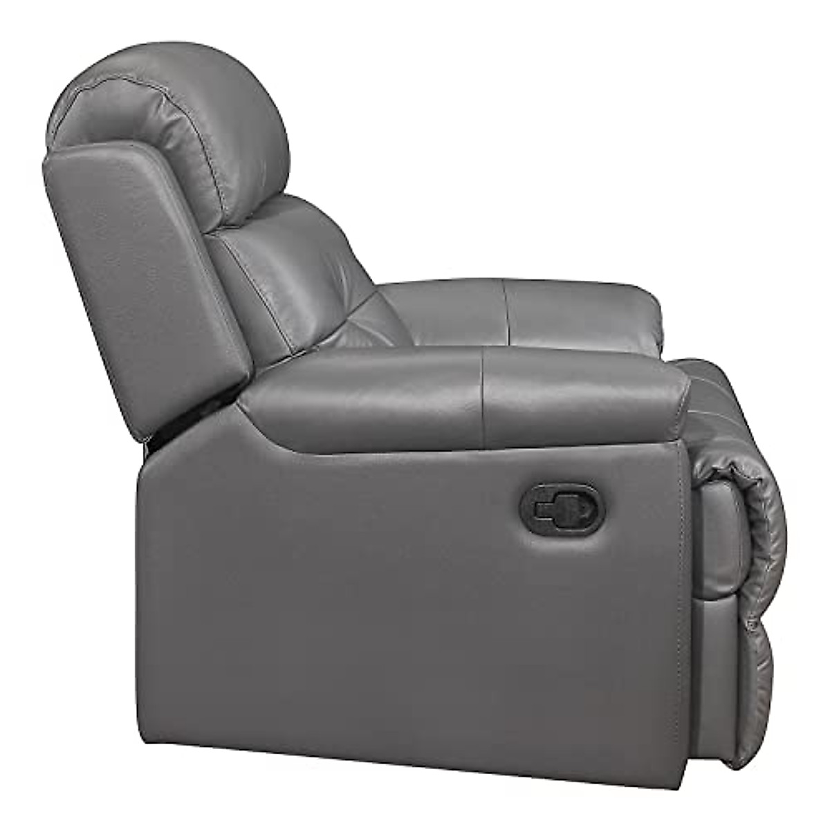 Lexicon Inkwood Wall-Hugger Manual Double Reclining Loveseat, Dark Gray