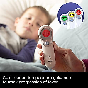Braun No Touch and Forehead Thermometer - Touchless Thermometer for Adults, Babies, Toddlers and Kids – Fast, Reliable, and Accurate Results
